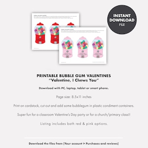 Gumball Machine Valentine - Valentine's Day Card Gift Craft DIY School ...