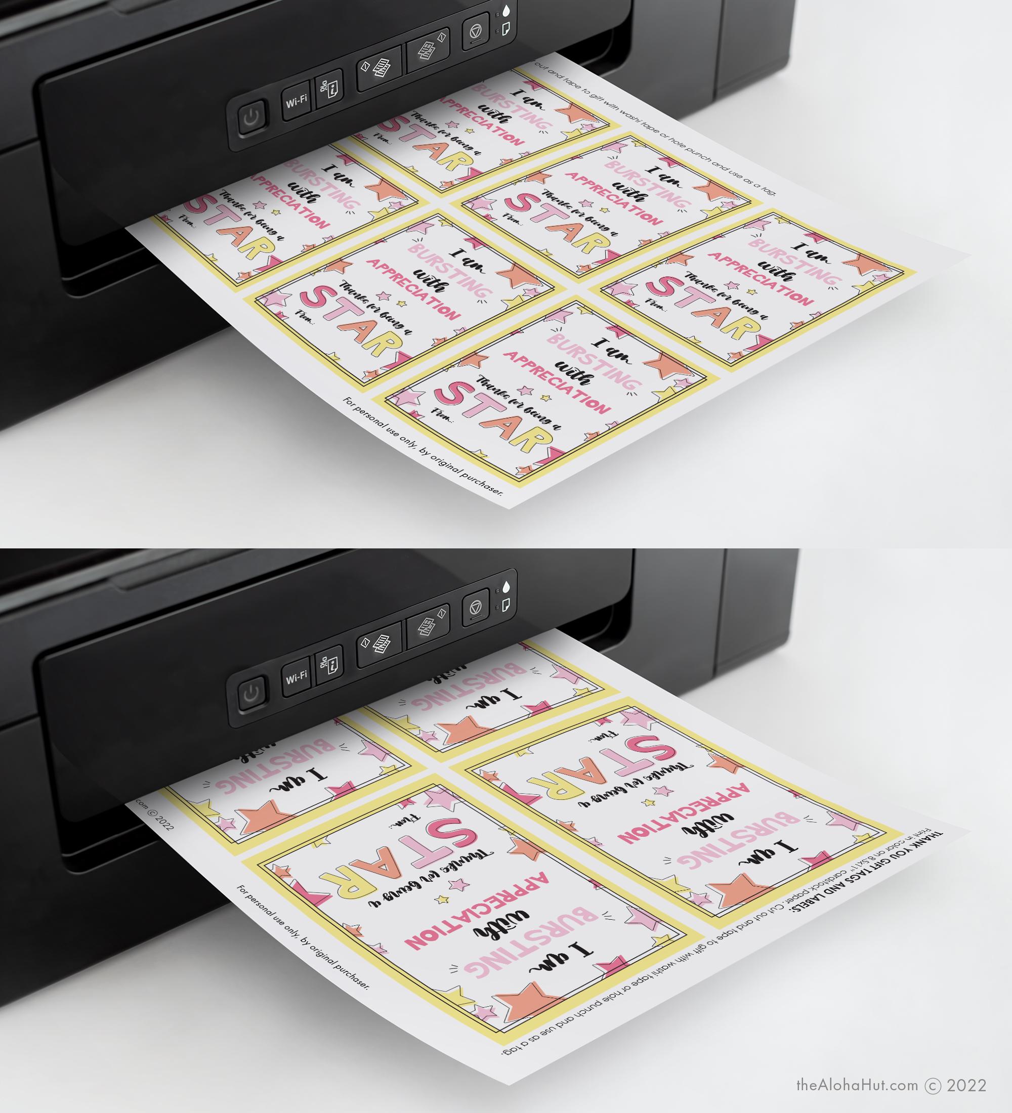 Starburst Candy Teacher Appreciation Gift Tag - Teacher Appreciation ...