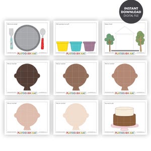 Play Dough Mats - Preschool or Toddler Activity - Educational ...
