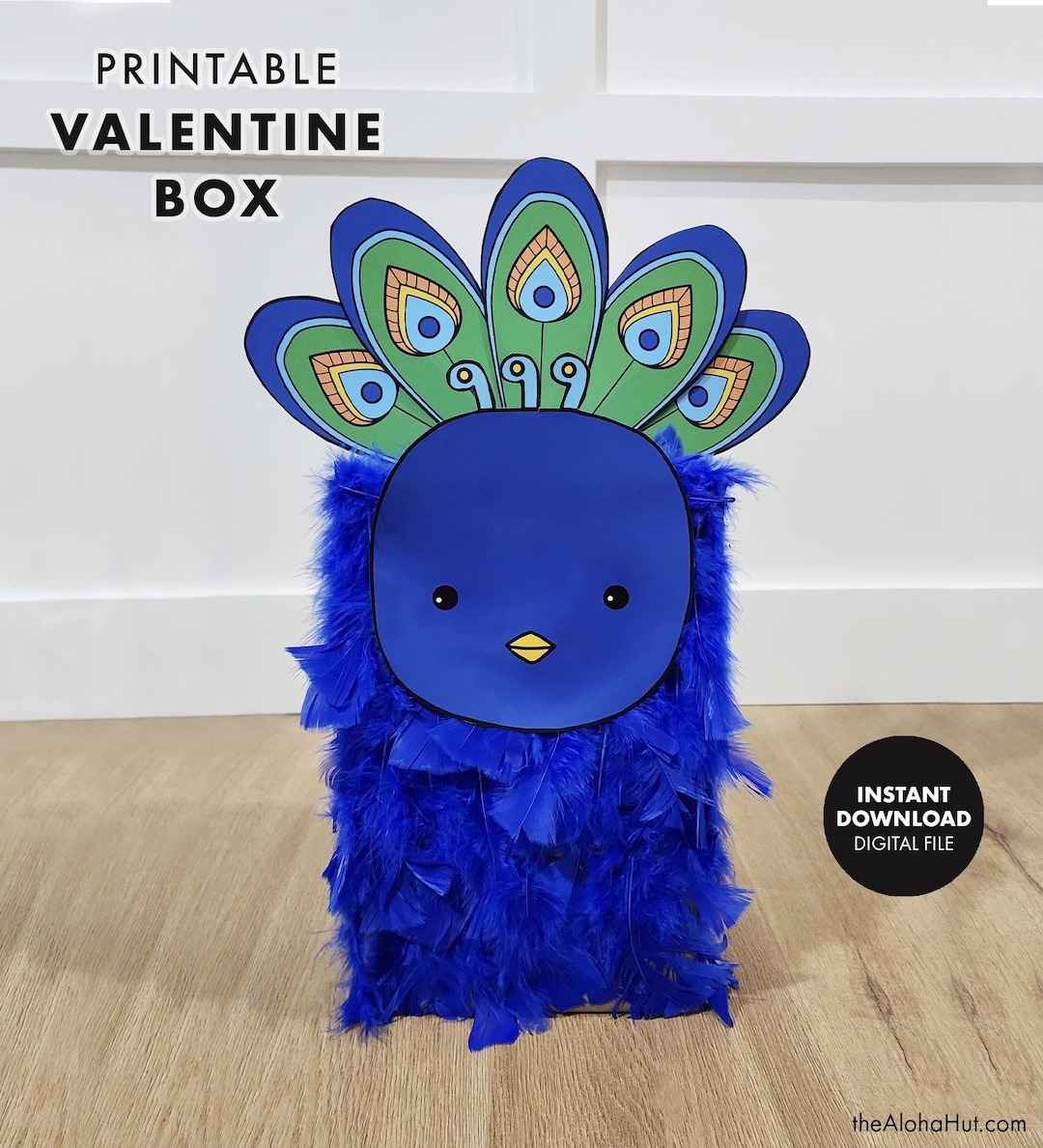 Peacock Valentine's Day Box - Valentine Gift Craft DIY School Classroom ...