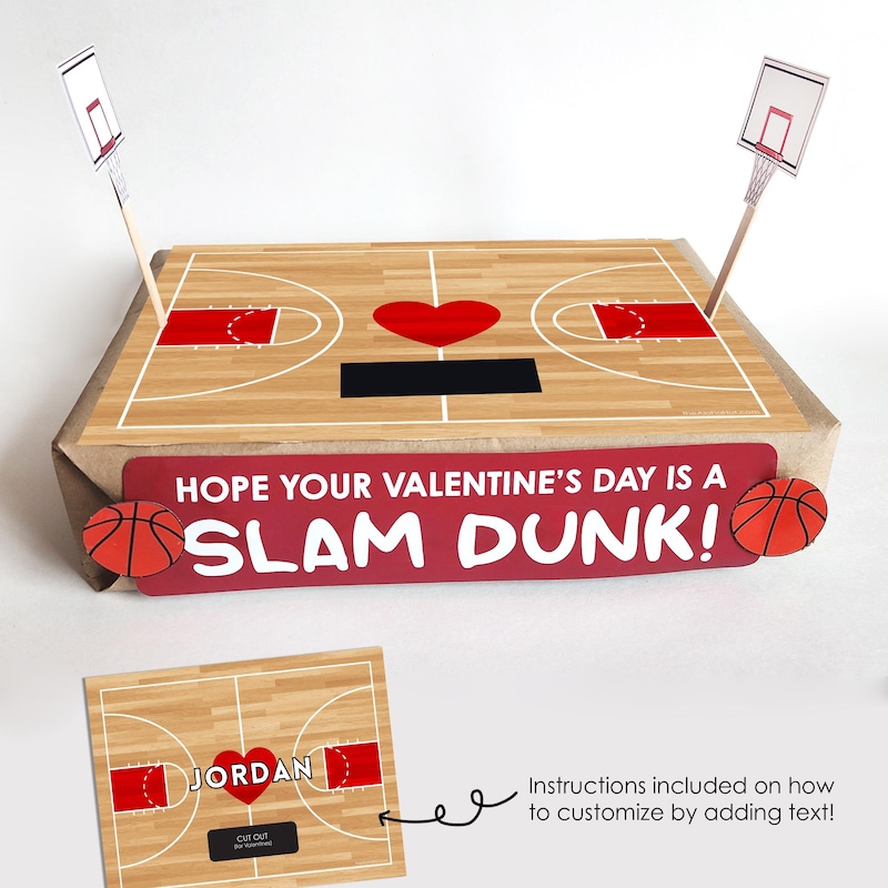 Basketball Valentines Box - Etsy