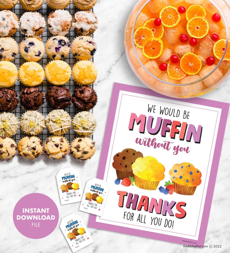 Muffin Bar Teacher Appreciation Week - Staff Nurse Employee Thank You ...