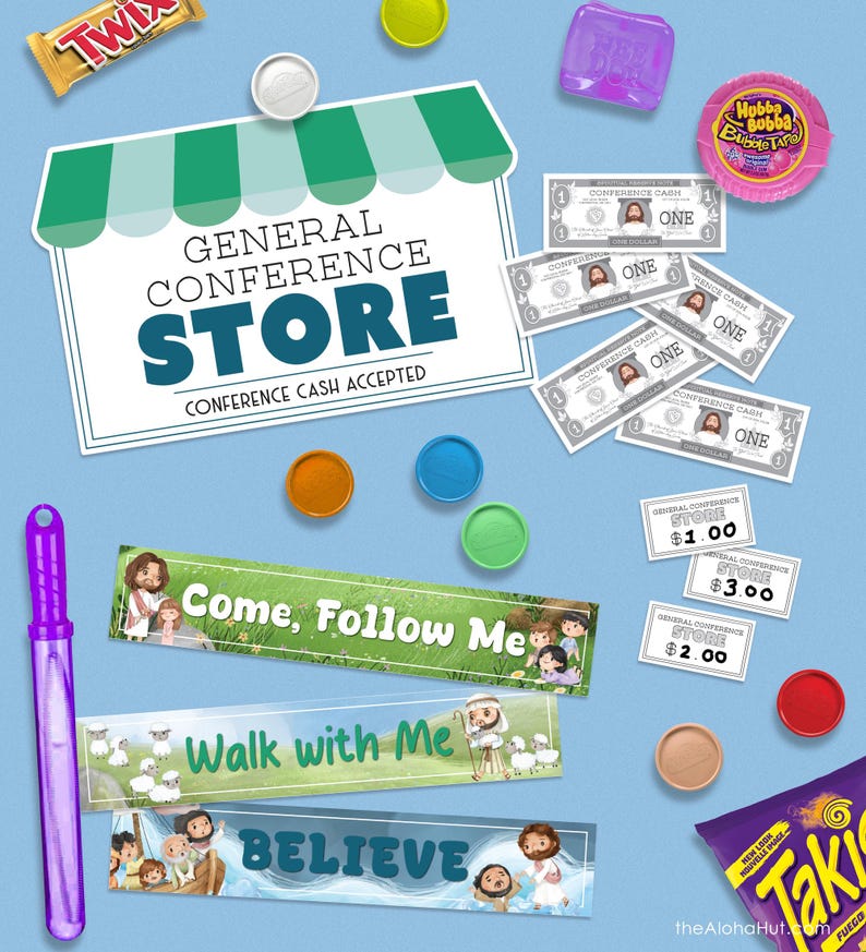 General Conference Store - Kids Activity - LDS Mormon Conference Cash ...