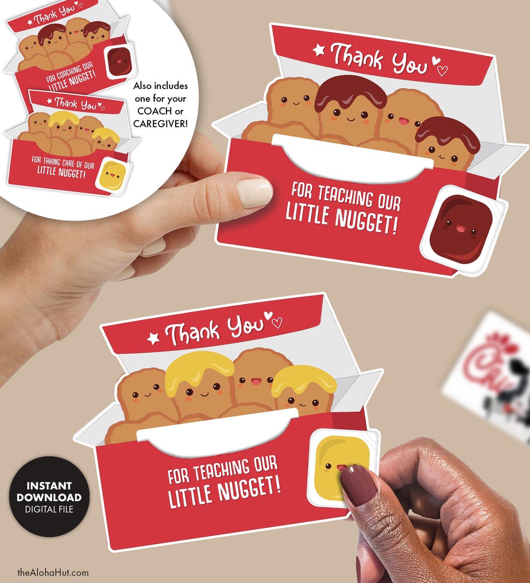 Chicken Nugget Teacher Appreciation Gift Card Holder - Teacher ...