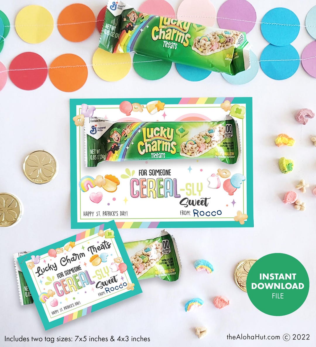 St. Patrick's Day Gift Tag - for Someone Cereal-sly Sweet Friend ...