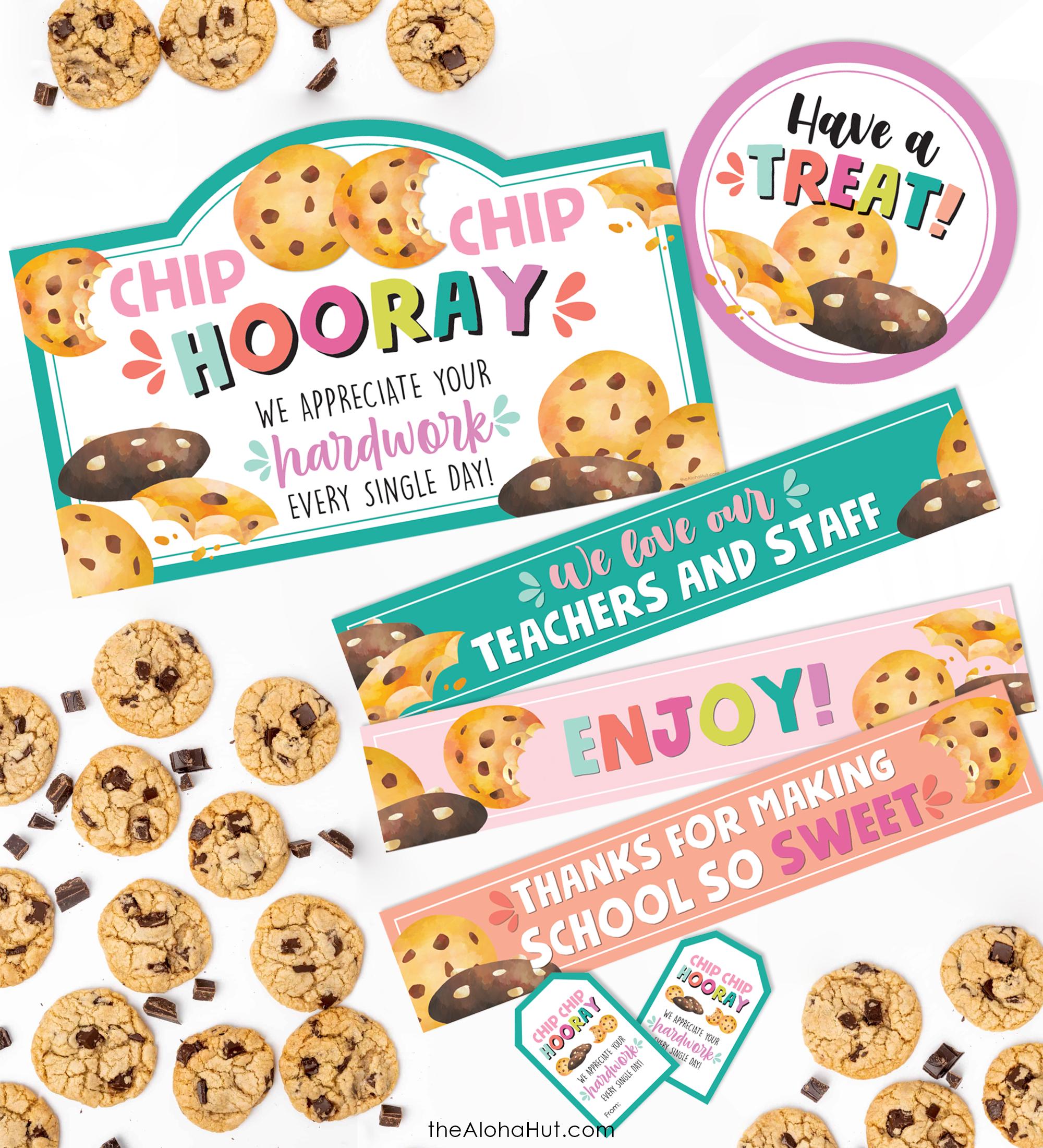 Cookie Snack Cart Sign - Teacher Appreciation Week Idea - Signs & Tags ...