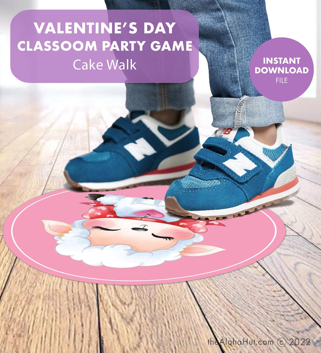 Cake Walk Valentine's Day Party Game Vday Classroom Party Toddler Kids ...
