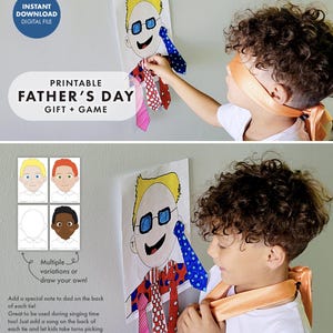 Father's Day Primary Singing Time Game Pin the Tie on Dad Kids Primary ...