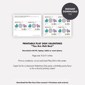 Play Dough Valentine - Valentine's Day Card Gift Craft DIY School ...