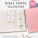 Bible Verse Valentine - John 3:16 Valentine's Day Card Gift Craft DIY ...