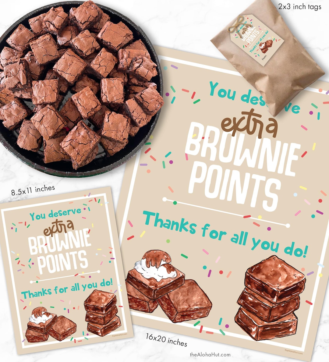Brownie Bar Teacher Appreciation Week - Staff Nurse Employee Thank You ...