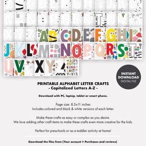 Alphabet Letter Crafts for Toddlers & Preschool - ABC Educational ...