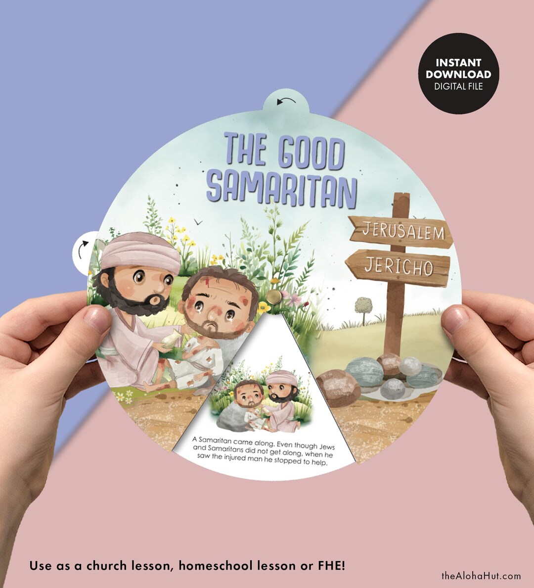 The Good Samaritan Story Wheel Kids Activity Lesson Bible Story Primary ...