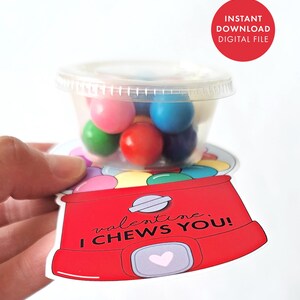 Gumball Machine Valentine - Valentine's Day Card Gift Craft DIY School ...
