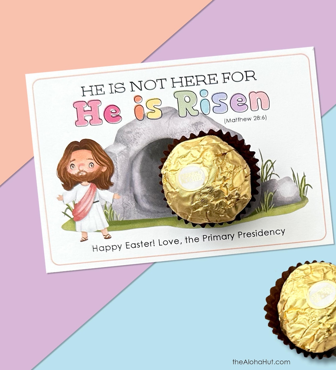 Bible Verse Easter Ministering Handout Gift Tag - Sunday School ...