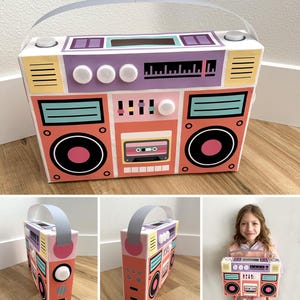 80s Retro Stereo Valentine's Day Box - Valentine Gift Craft DIY School ...