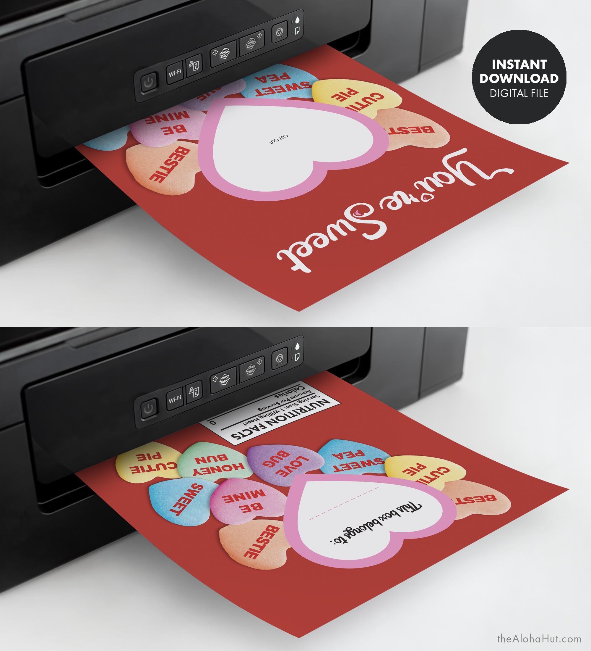 Conversation Hearts Valentine's Day Box - Valentine Gift Craft DIY ...