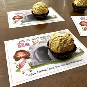 Bible Verse Easter Ministering Handout Gift Tag - Sunday School ...