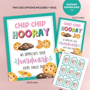 Cookie Teacher Appreciation Week Idea - Signs & Tags Staff Nurse ...