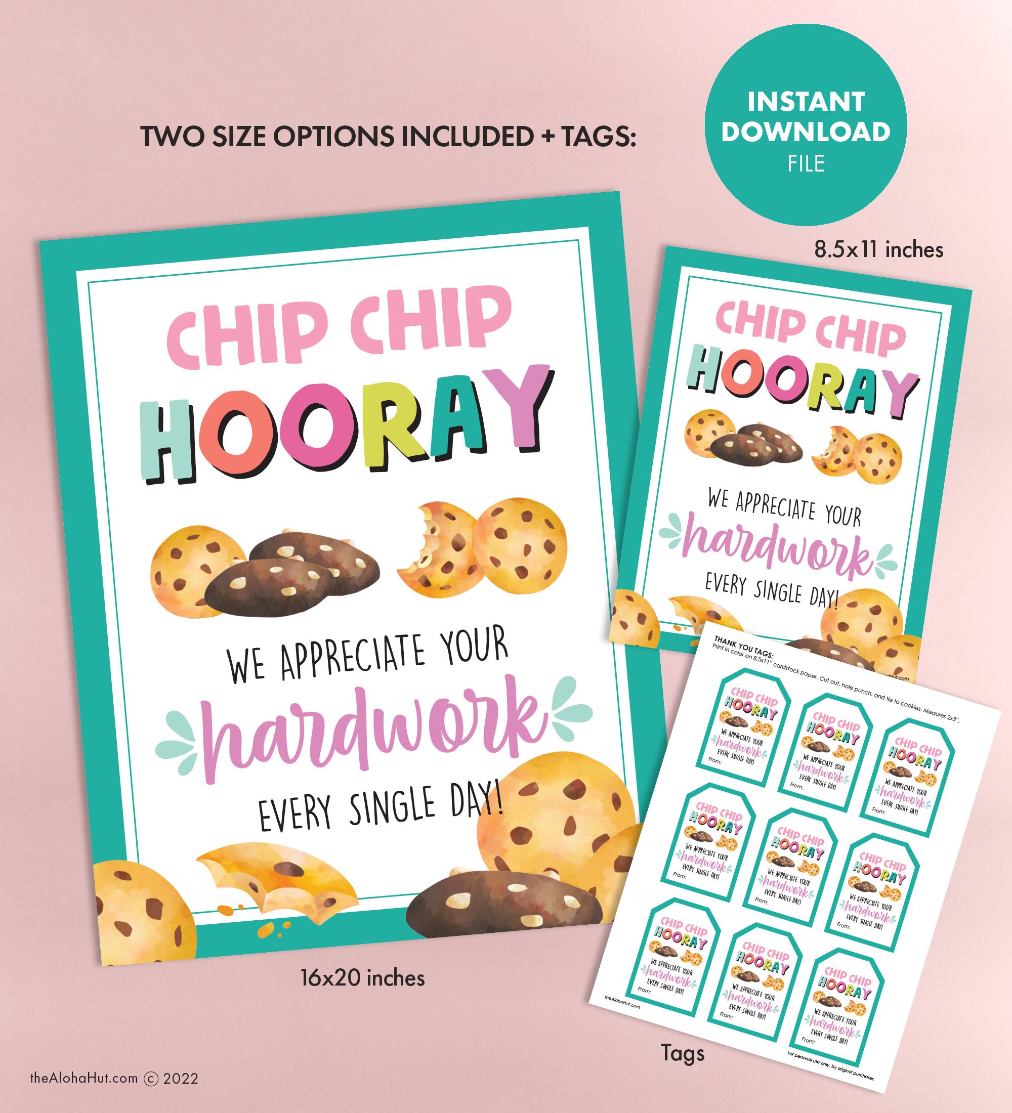Cookie Teacher Appreciation Week Idea - Signs & Tags Staff Nurse ...