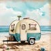 Lovely Caravan Printable Images Watercolor 10 Jpgs High Res | Instant ...