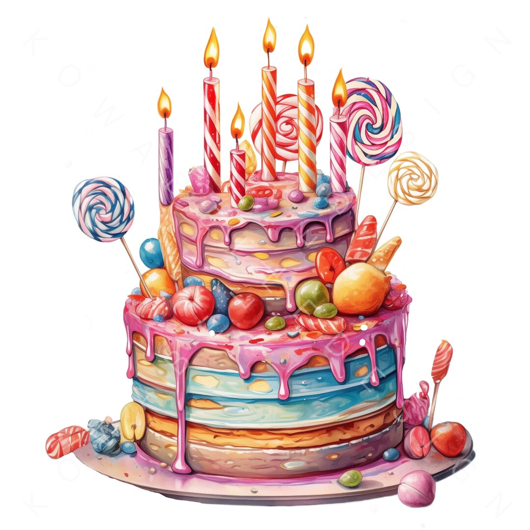 Birthday Cake Clipart | . Birthday Party - 12 JPG and 12 Transparent ...