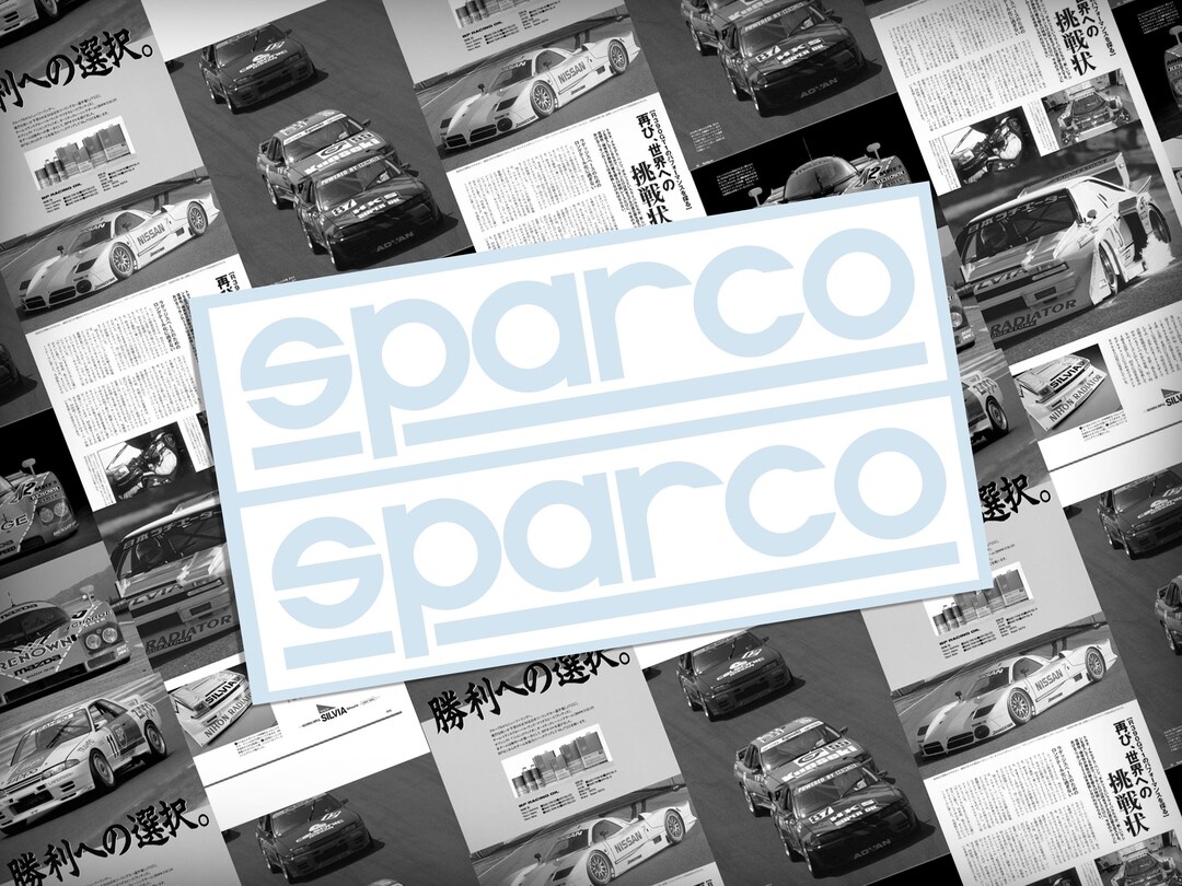 SPARCO Vinyl Sticker 2 Pack, Vinyl Sticker Decal, Small Sticker, Jdm ...