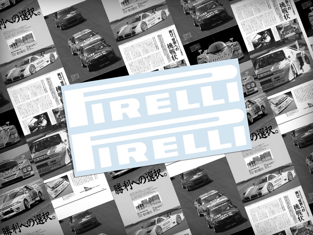 Pirelli Vinyl Sticker 2 Pack - Japanese JDM Racing - Vinyl Sticker ...