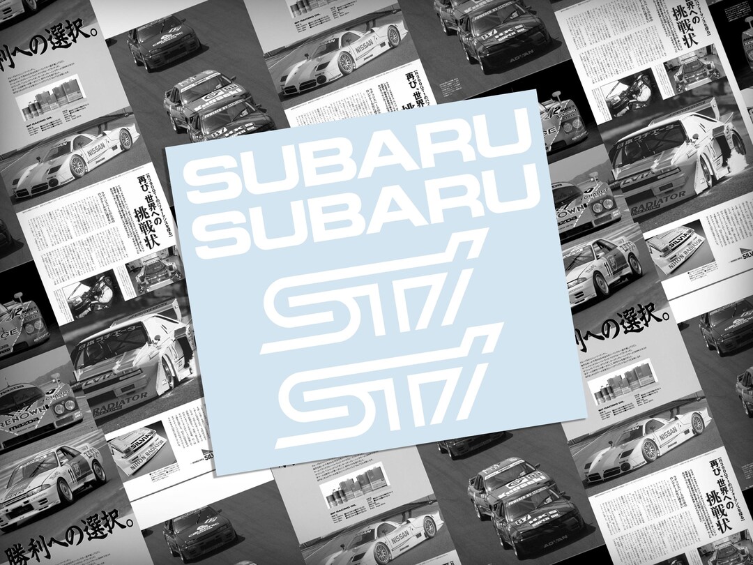 SUBARU/STI Sticker Pack - Japanese JDM Racing - Vinyl Sticker Decal - Etsy