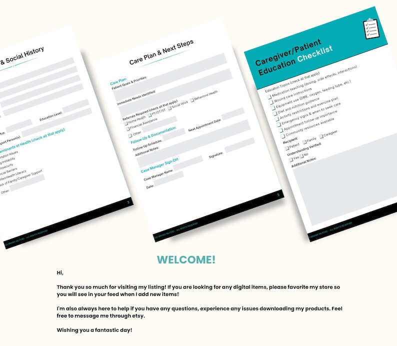 Case Manager Intake Assessment Template: Social Worker Client ...