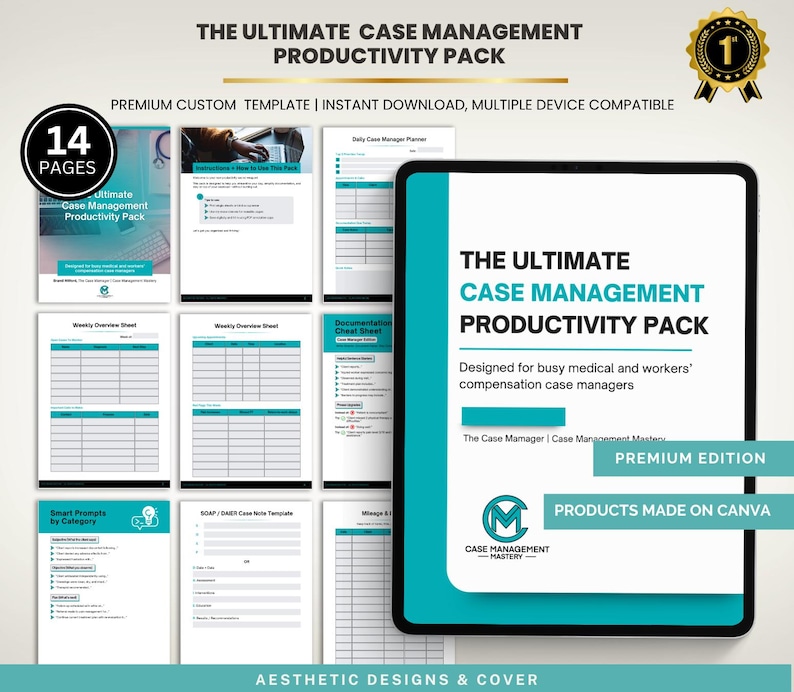 The Ultimate Case Management Productivity Pack, Workflow Organizer ...