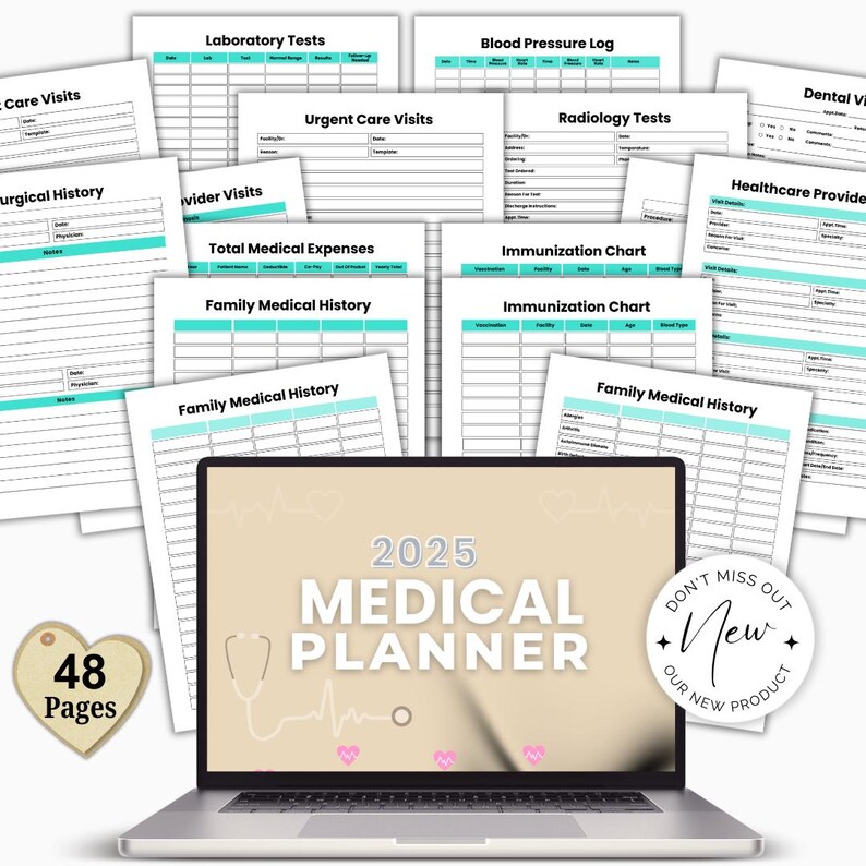 2025 Medical Planner, Appointment Organizer, Healthcare Planner ...