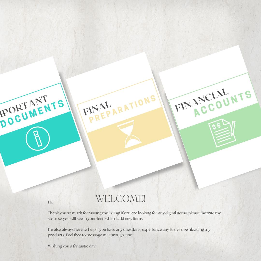 Emergency Binder: Family Preparedness Organizer (digital Download) - Etsy