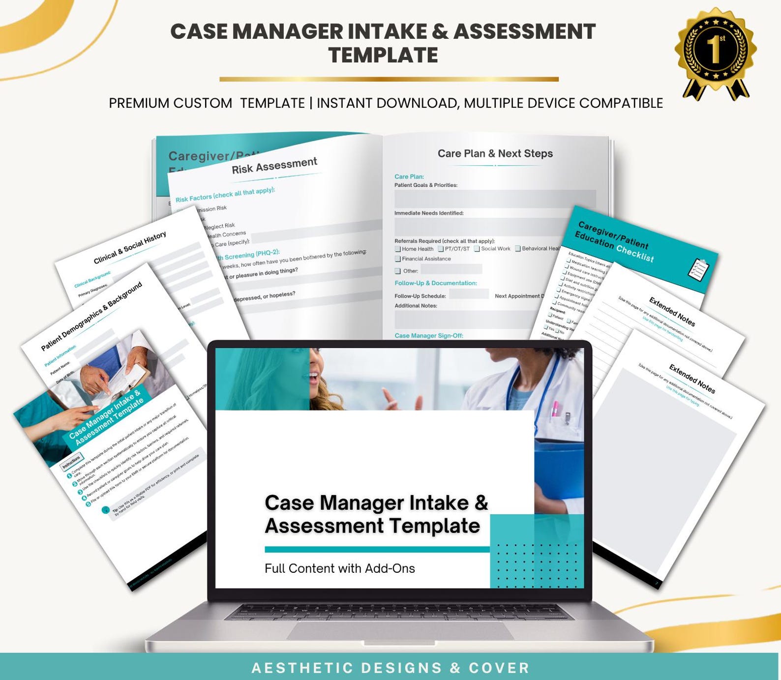 Case Manager Intake Assessment Template: Social Worker Client ...