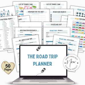 Road Trip Planner, Travel Journal, Vacation Itinerary Organizer, Road ...