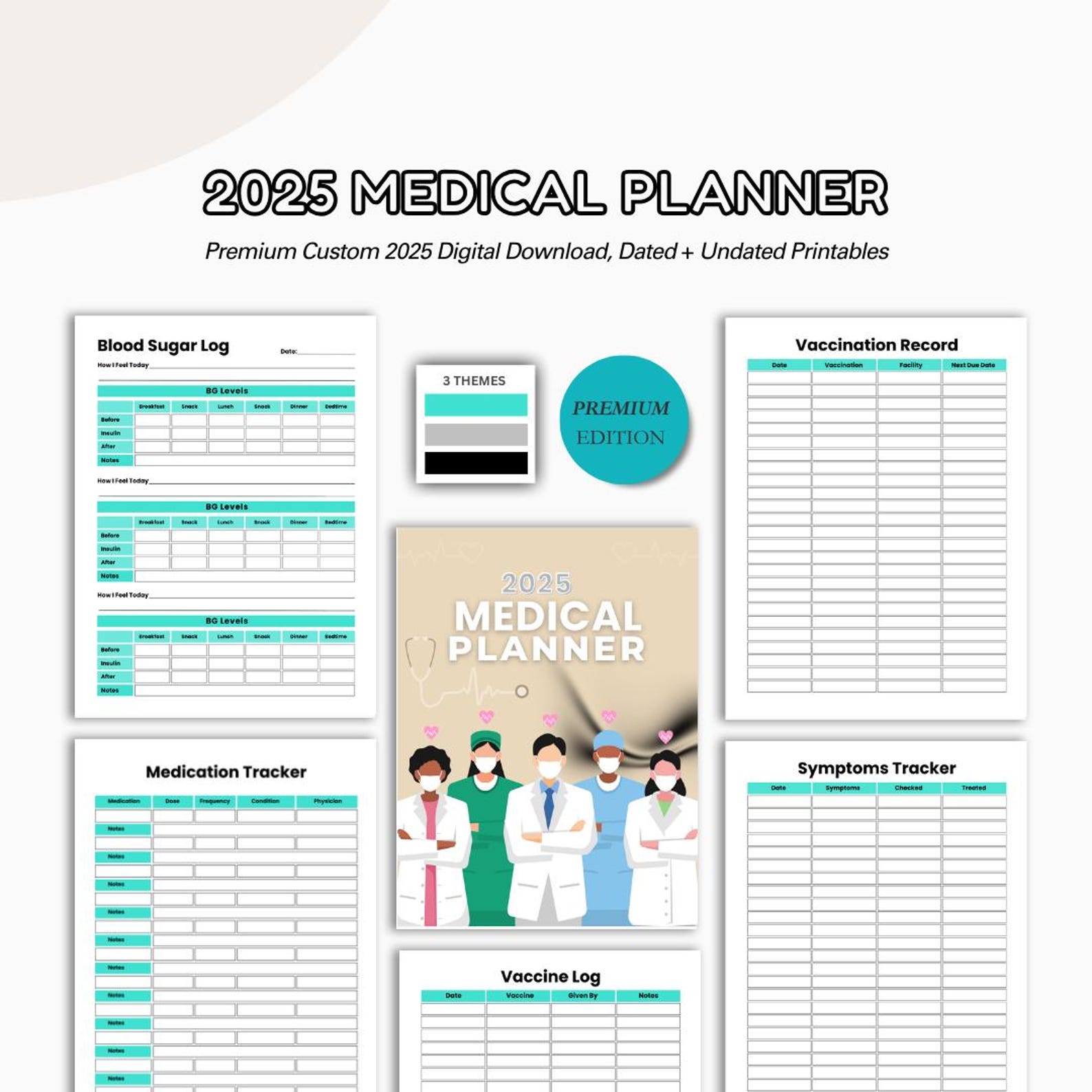 2025 Medical Planner, Appointment Organizer, Healthcare Planner ...