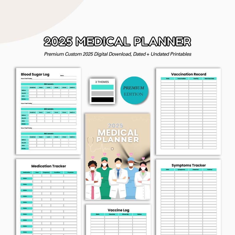 2025 Medical Planner, Appointment Organizer, Healthcare Planner ...