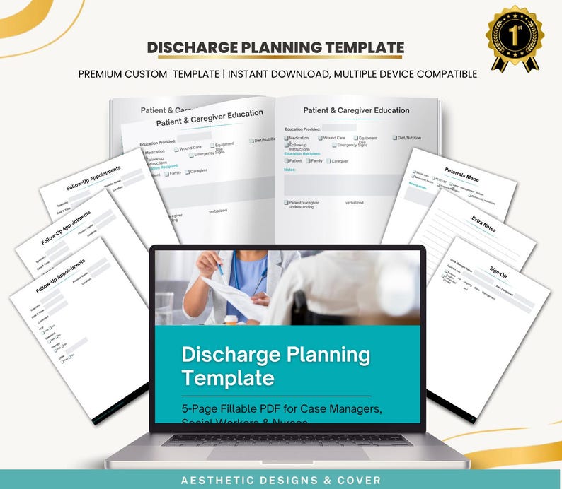 Hospital Discharge Planning Template: Medical PDF Worksheet - Etsy