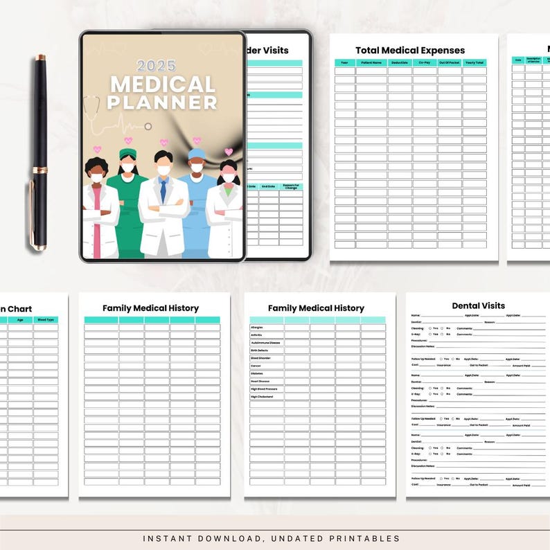 2025 Medical Planner, Appointment Organizer, Healthcare Planner ...