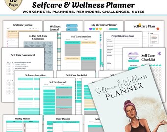 Self-care Planner Daily Wellness Tracker Printable Habit Tracker Mental ...