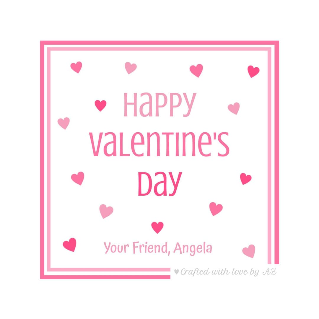 Holiday Tags, Printable Valentine's Day Cards, Valentine Tags ...