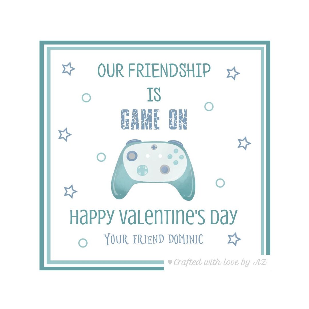 Video Game Valentine Cards, Gamer Valentines (PDF) - Etsy