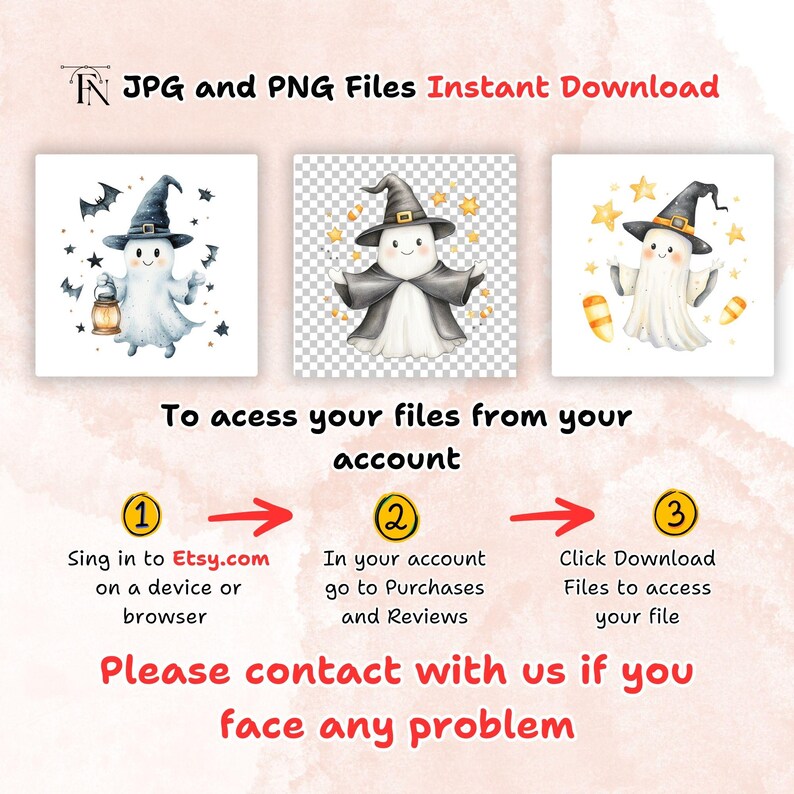 Cute Halloween Ghost Clipart Bundle | 20 High-quality Digital Downloads ...
