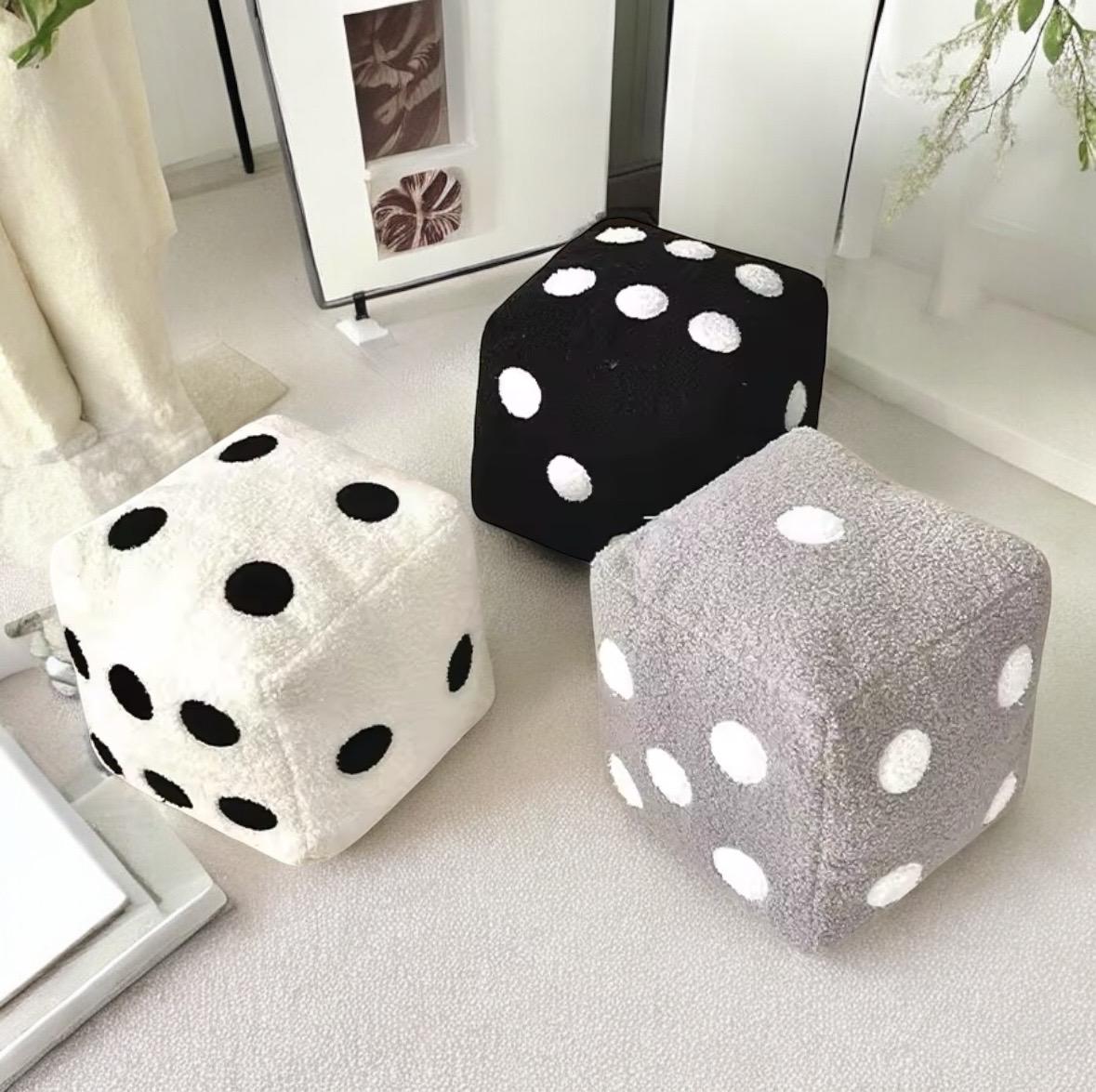 Creative Home Decoration Pillows - Fun Simulation Dice Plush Toys, Sofa ...
