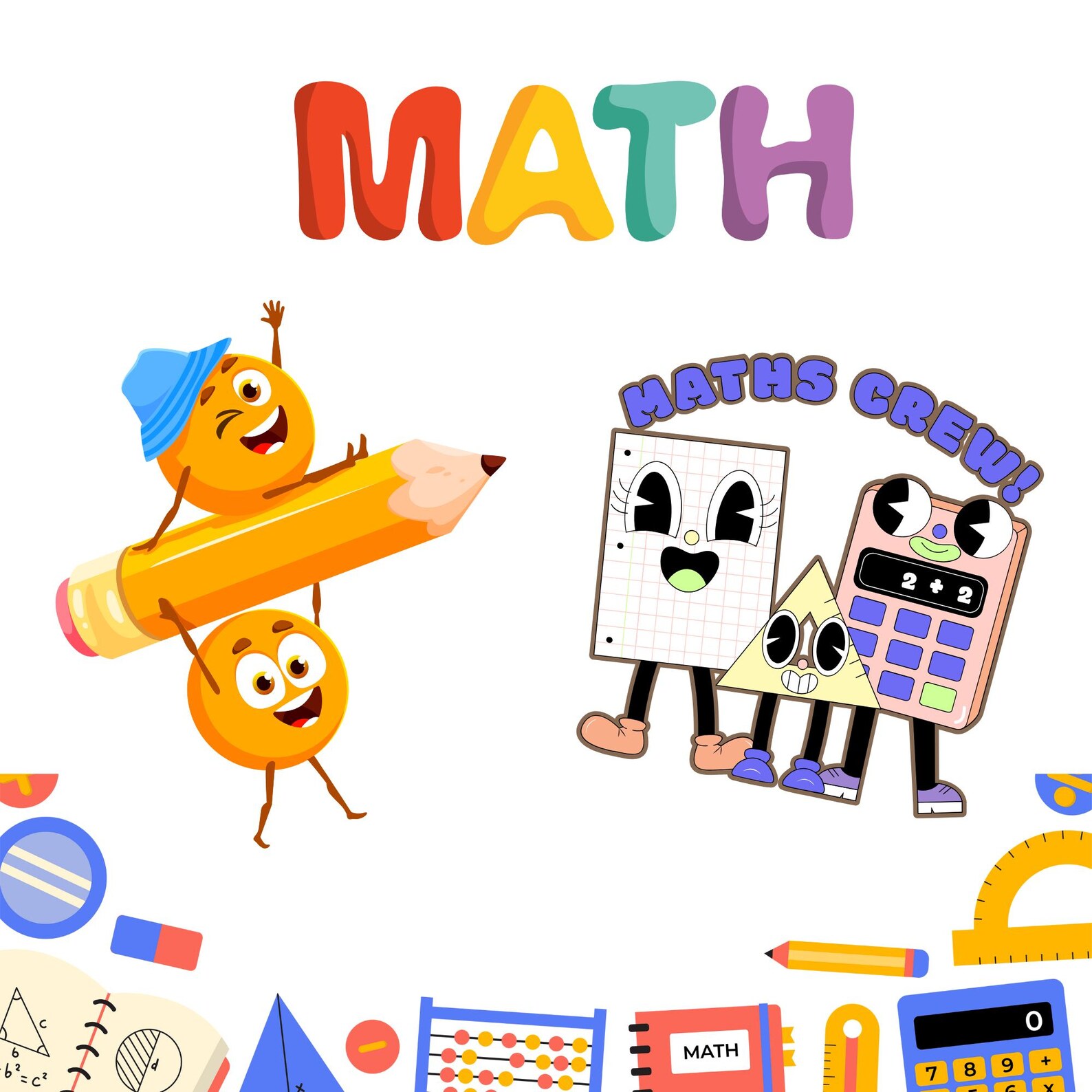 Math is Beary Fun!! Bright & Fun Math Posters for Kids Great for ...