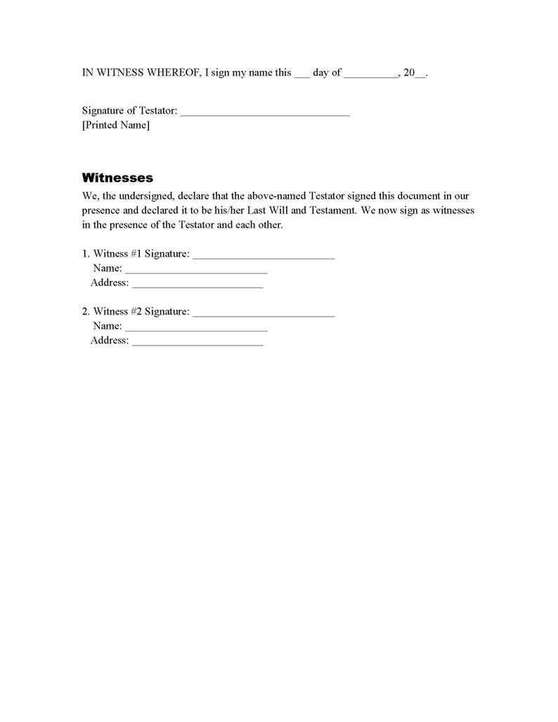 Virginia Will & Advance Directive Template Bundle - Last Will, Self ...