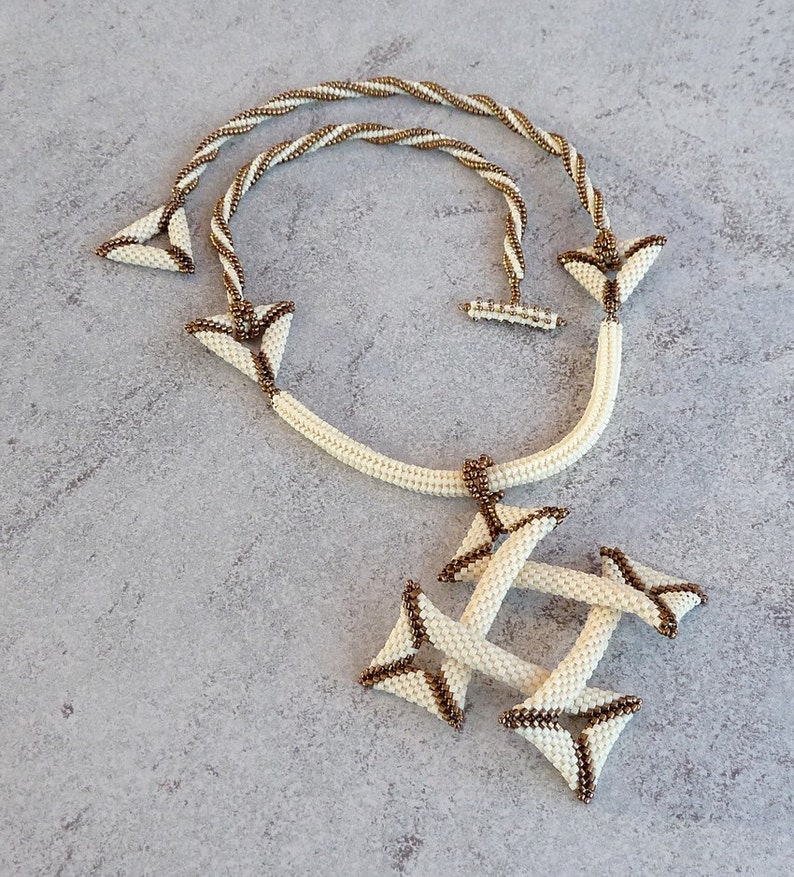 Not a Knot beaded Necklace/ PDF File - Etsy