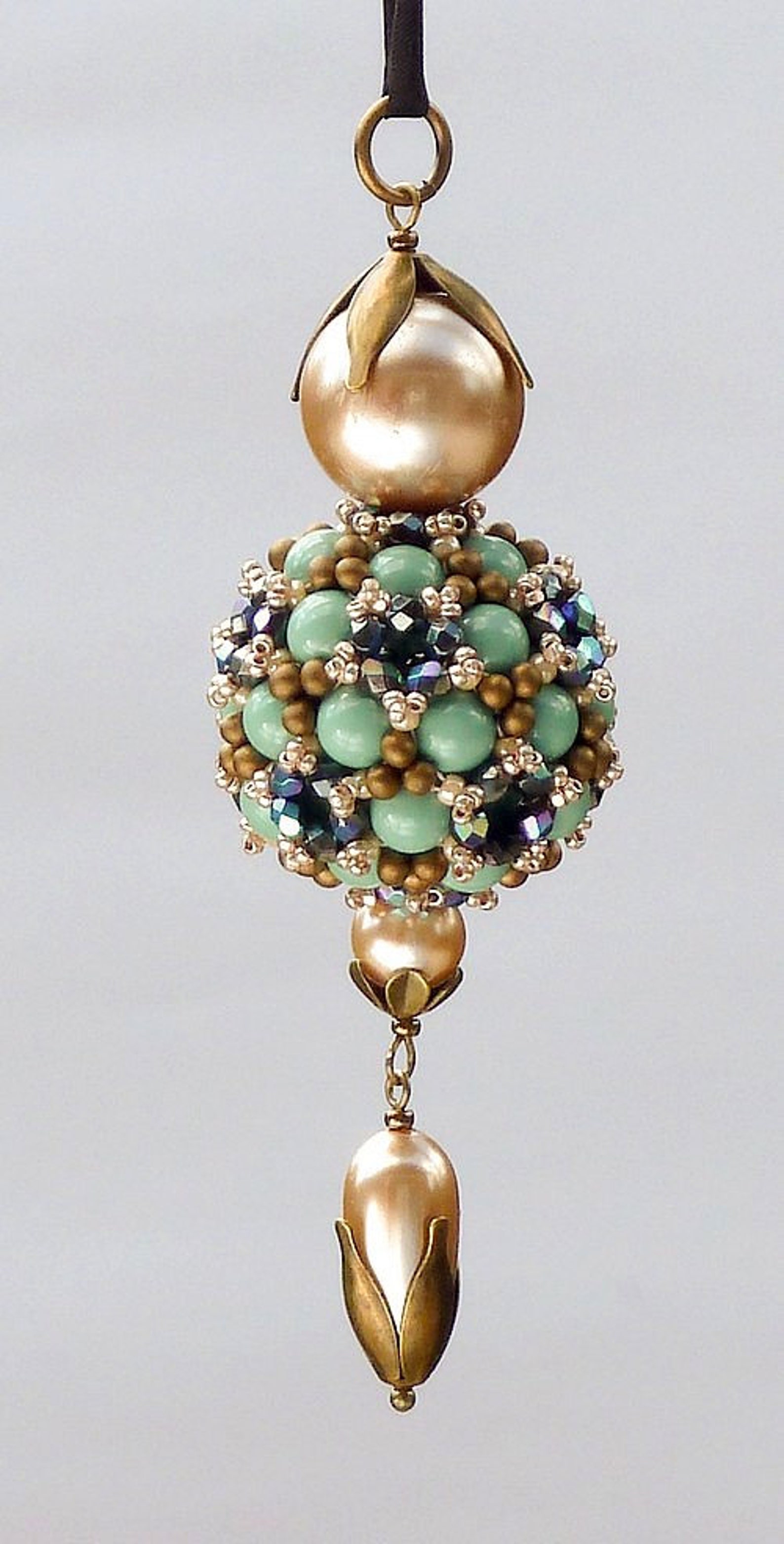 Pimp My Sphere beaded Bead, Pendant/ PDF File - Etsy