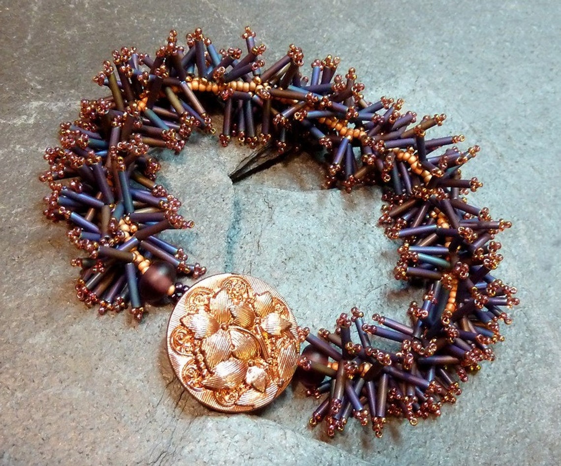 Alien beaded Bracelet/ PDF File - Etsy