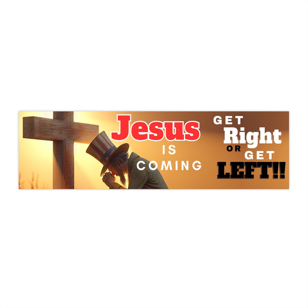 Religious Bumper Stickers, Christian Car Decal, Jesus is Coming, Get ...